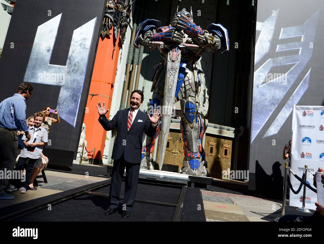 Peter Cullen attends Transformers's Hoptimus Prime handprint and ...