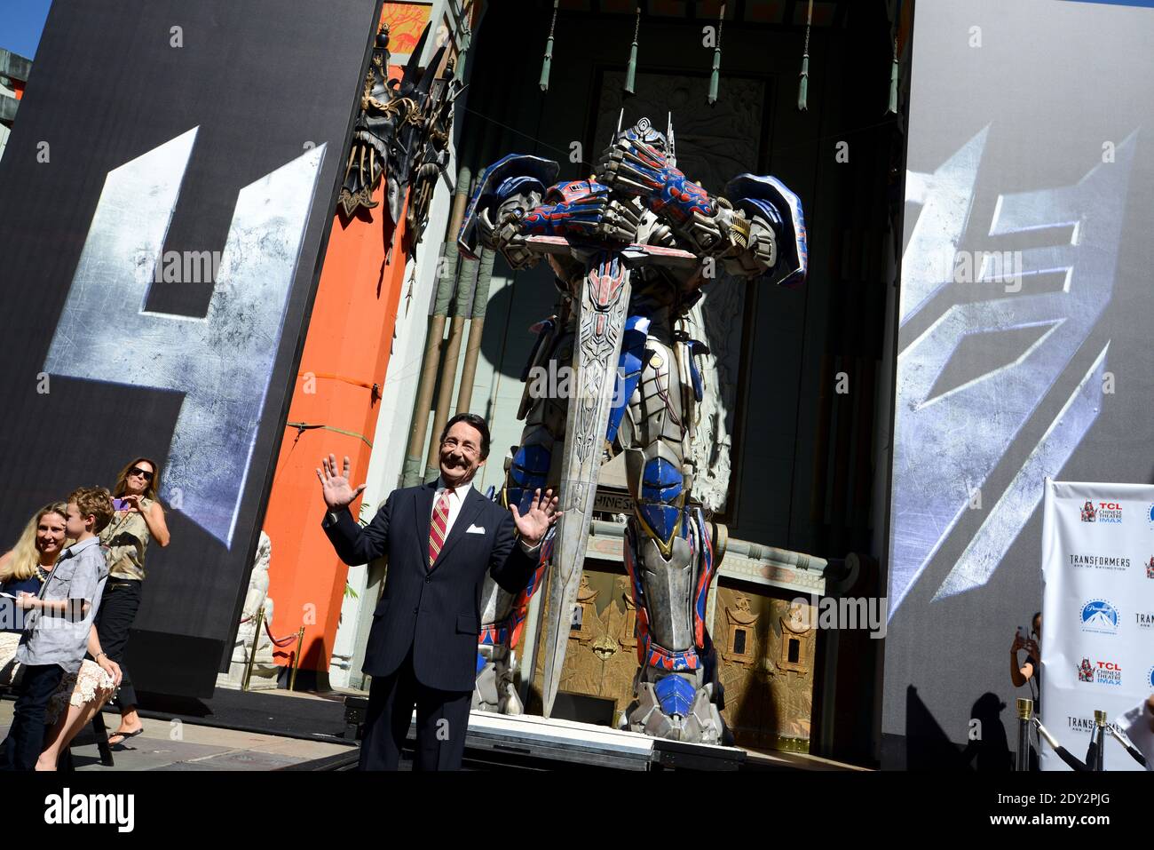 Peter Cullen attends Transformers's Hoptimus Prime handprint and ...