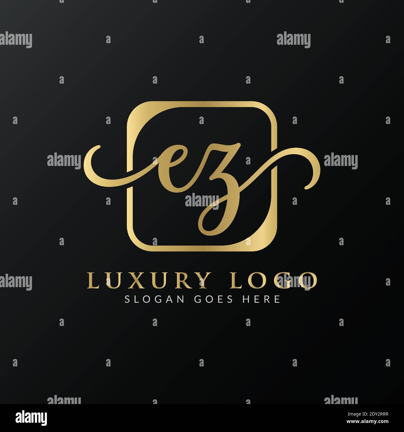 Initial EZ Letter Logo Creative Modern Typography Vector Template ...