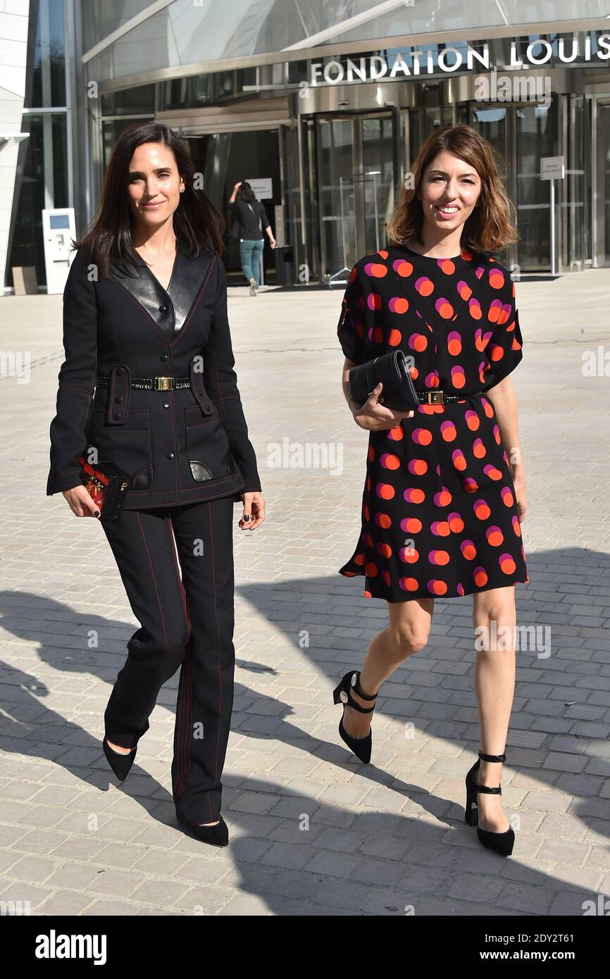 Jennifer Connelly and Sofia Coppola arriving for Louis Vuitton Spring ...