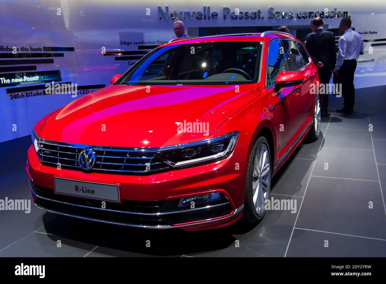 The new Passat R-Line during the press day of the Paris Motor Show ...