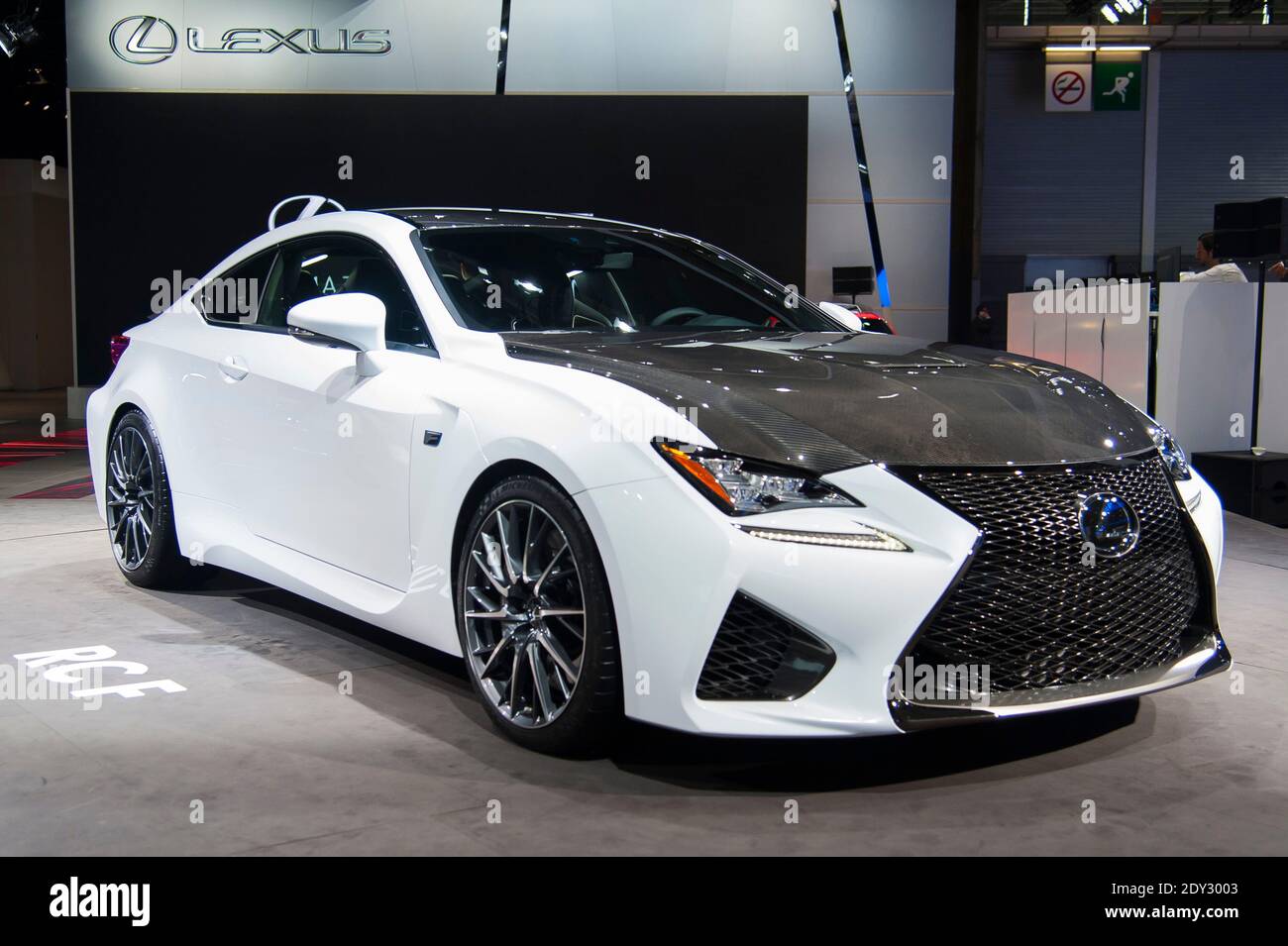 The new Lexus RCF during the press day of the Paris Motor Show, known ...