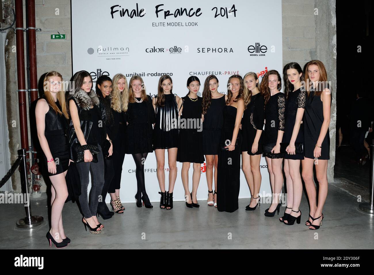 The twelve 2013 competition finalists attending the Elite Model Look ...