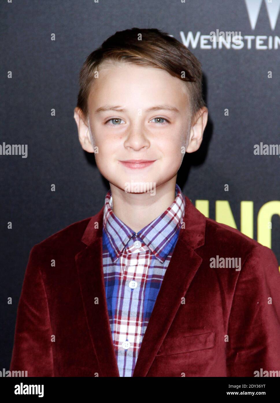 Jaeden Leiberher attends the "St Vincent" premiere at the Ziegfeld ...