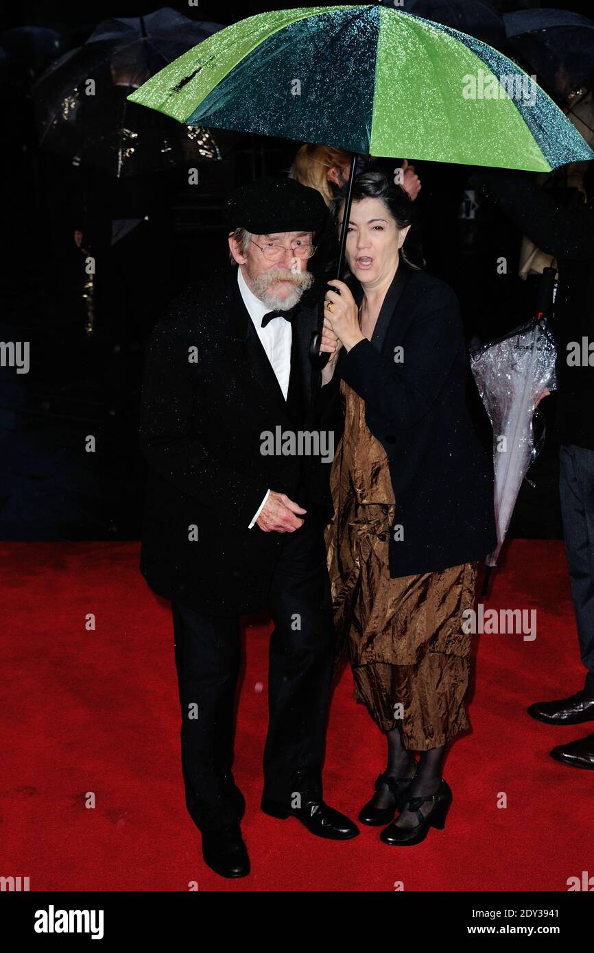 Anwen Rees-Myers and John Hurt attending the BFI London Film Festival ...