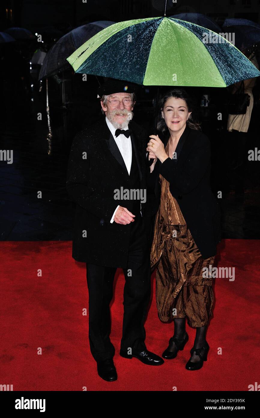 Anwen Rees-Myers and John Hurt attending the BFI London Film Festival ...
