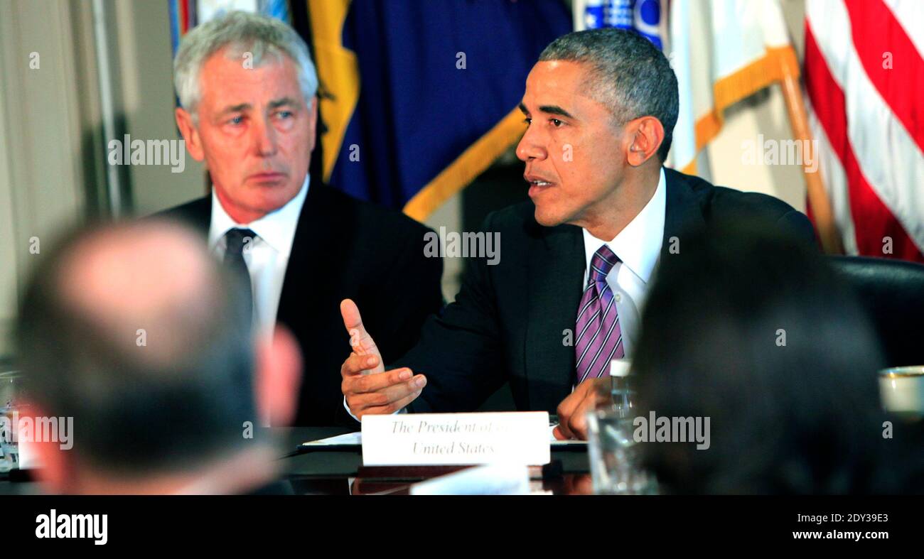 President Barack Obama meets with Military Senior Leadership at the ...