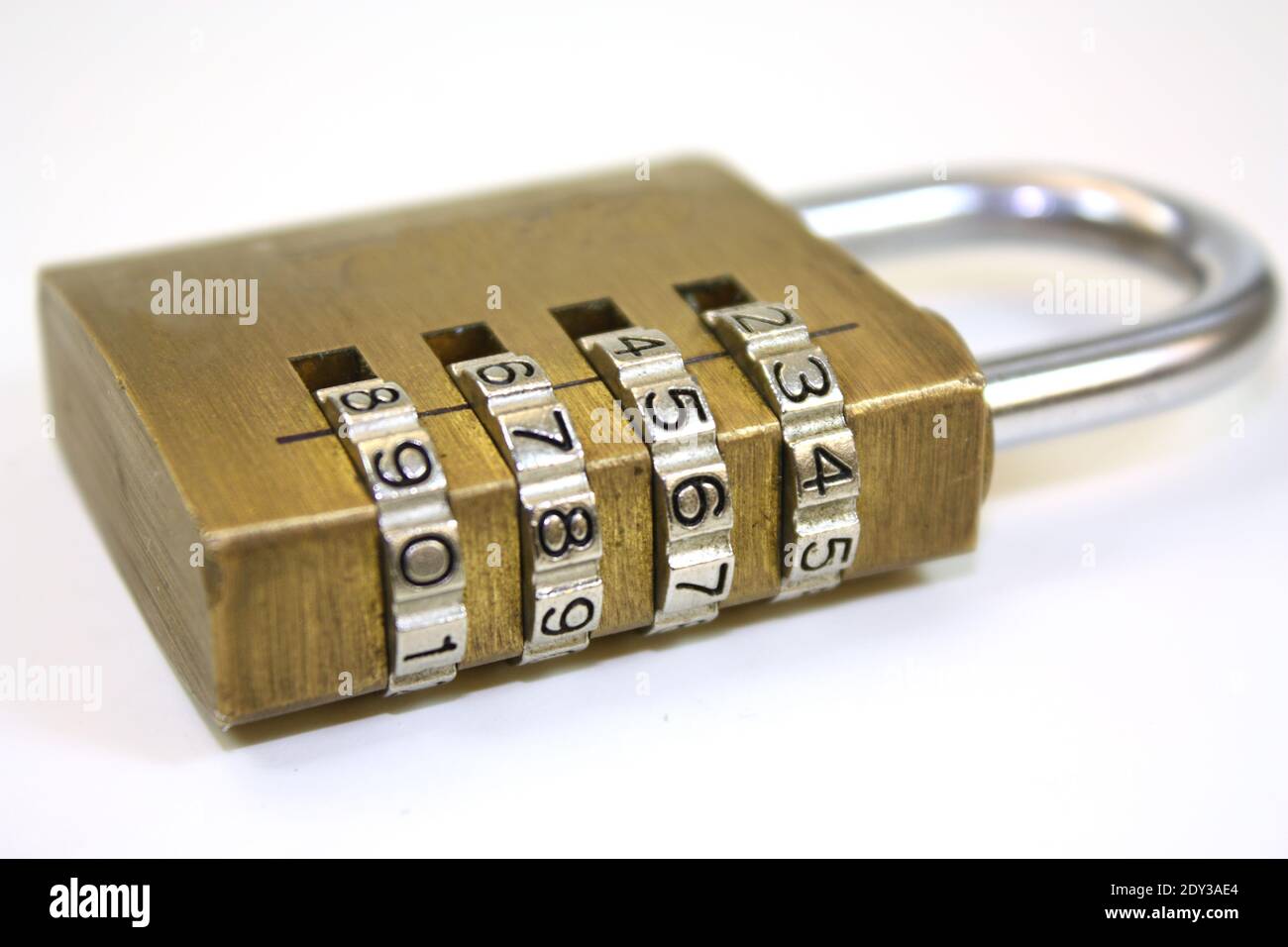A code padlock isolated on white background Stock Photo - Alamy