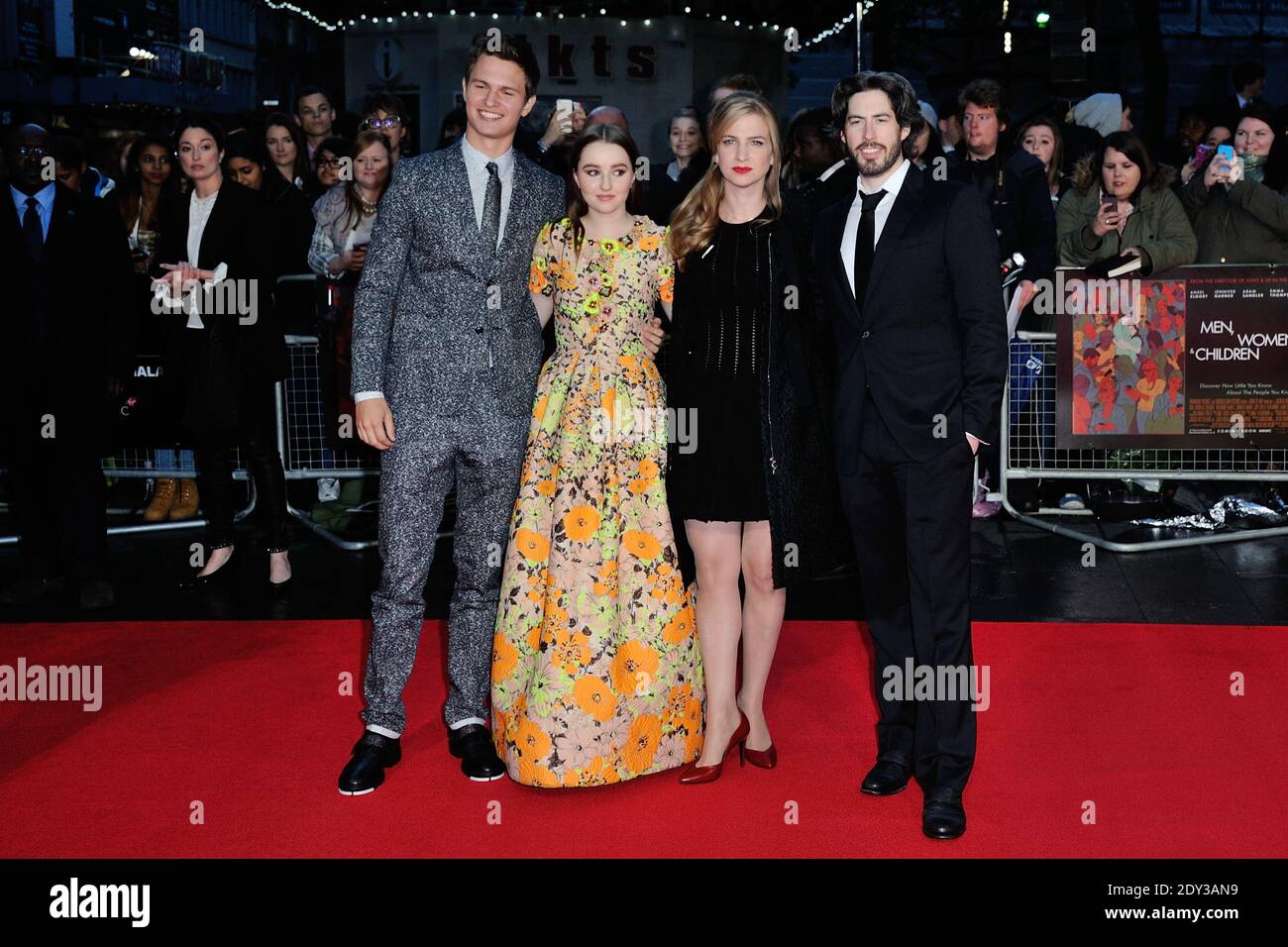 Ansel Elgort, Kaitlyn Dever, Helen Estabrook and Jason Reitman ...