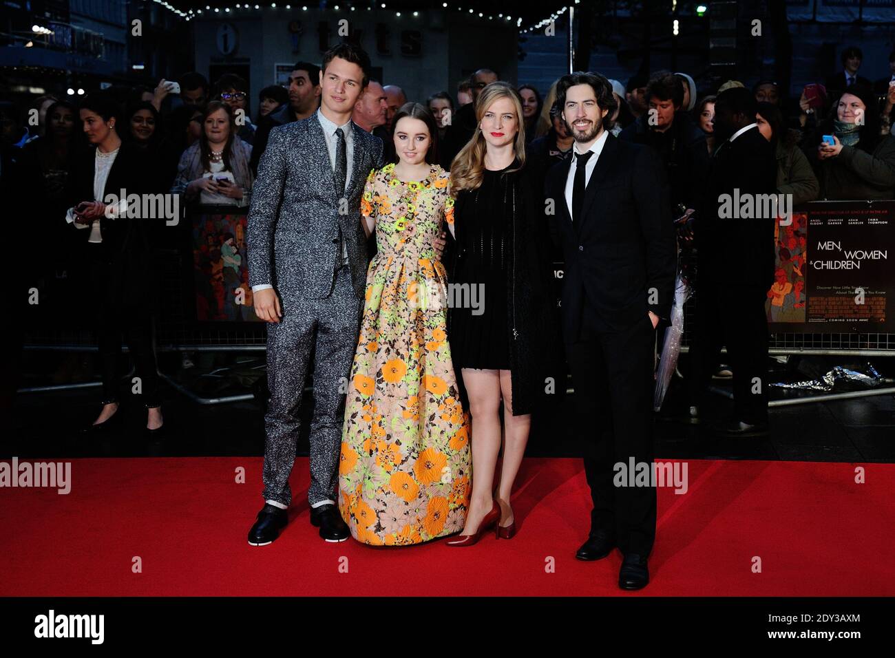 Ansel Elgort, Kaitlyn Dever, Helen Estabrook and Jason Reitman ...