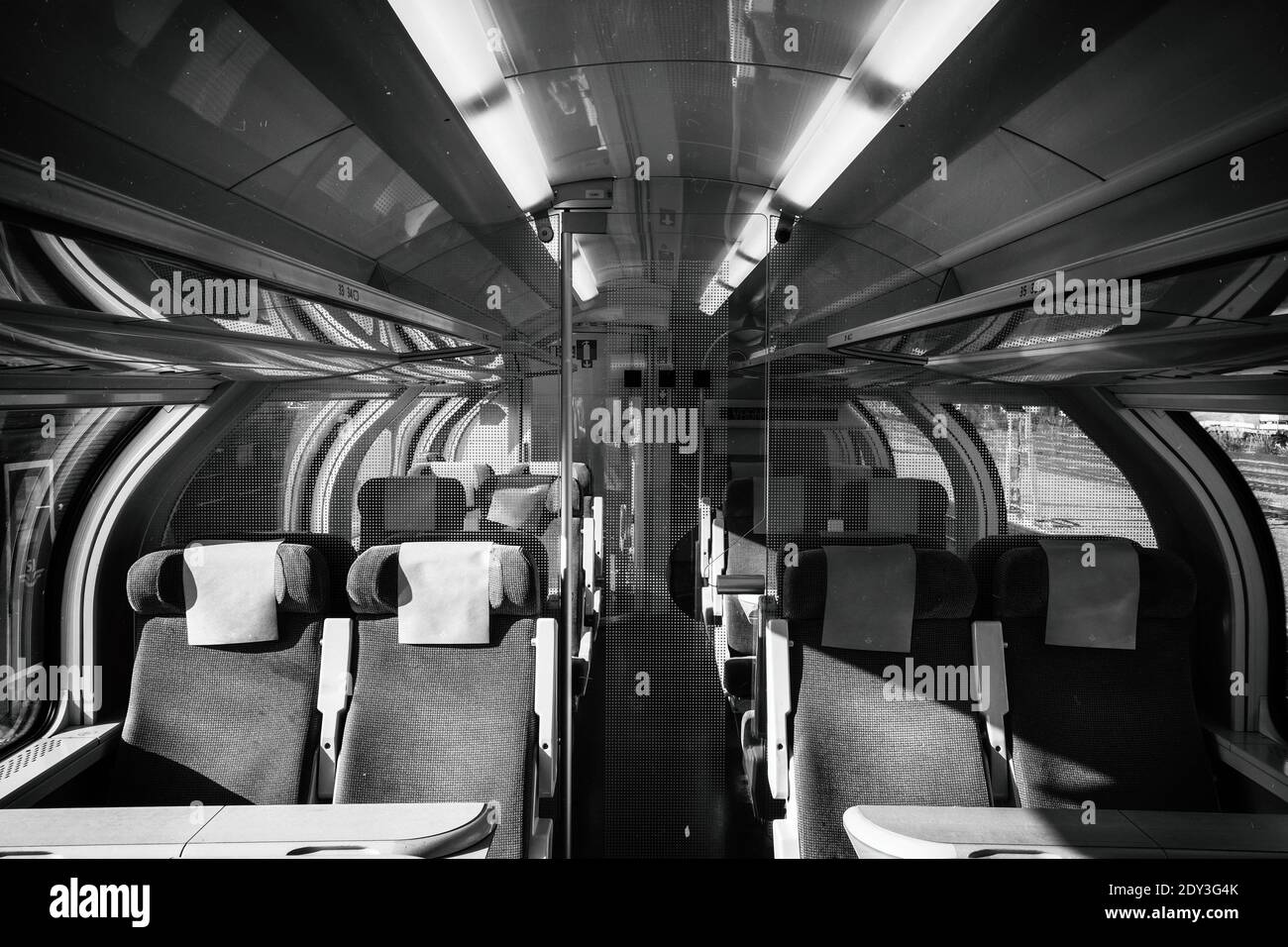 Interior Of Train Stock Photo - Alamy