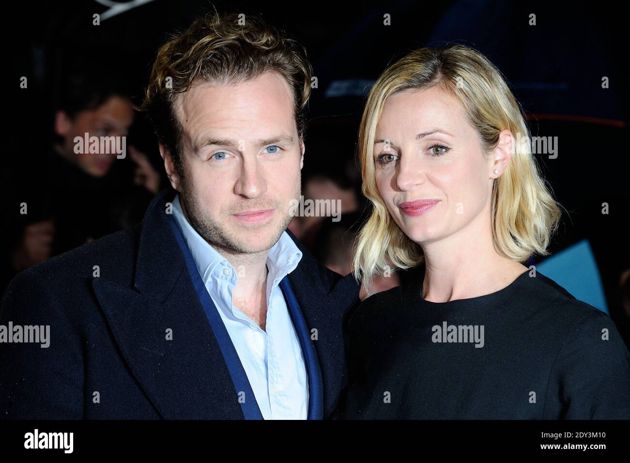Rafe Spall and Elize du Toit attending the X+Y Premiere during the BFI ...