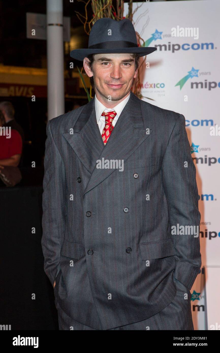 Sebastien Delorme walking the red carpet at the MIPCOM Opening party ...