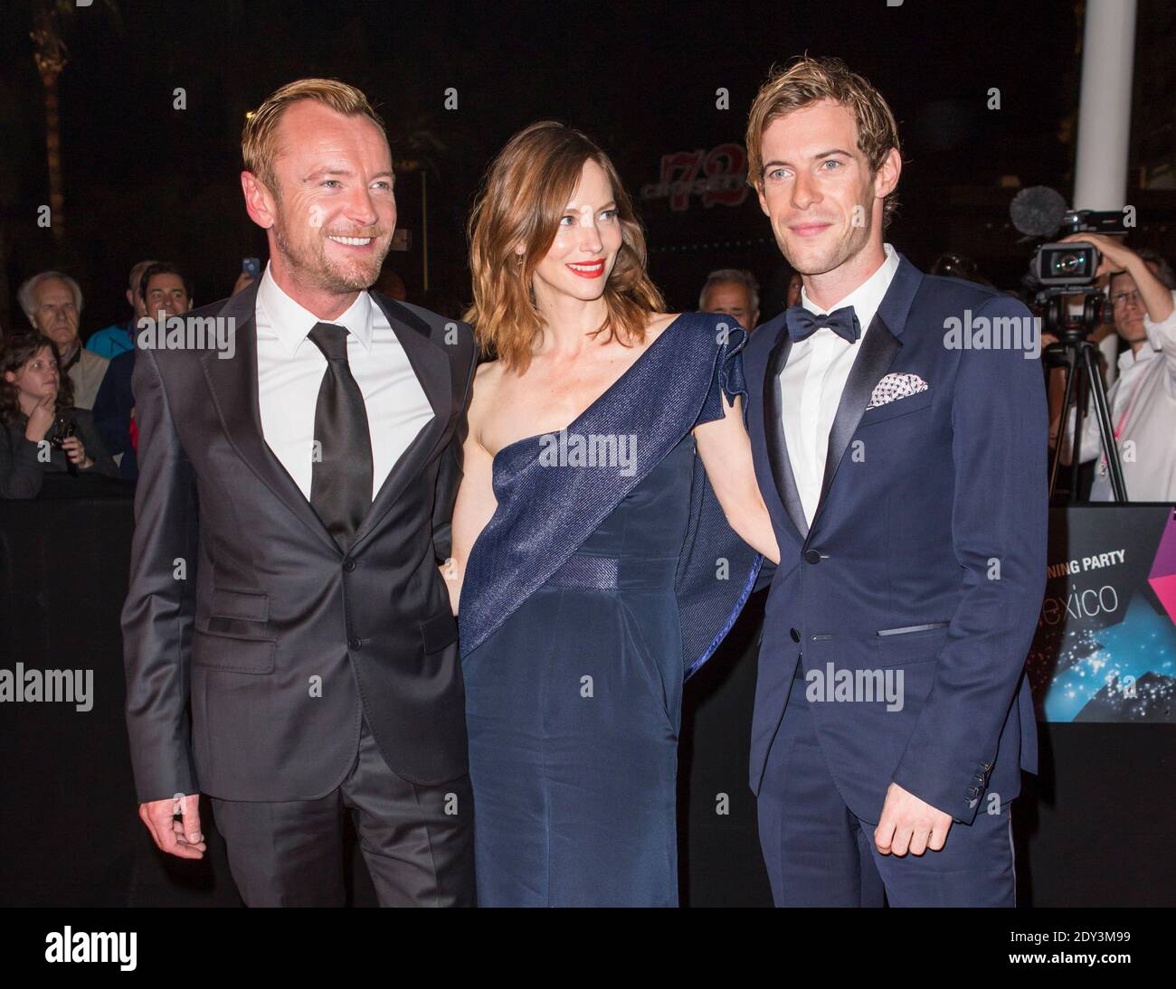 Richard Dormer, Sienna Guillory, Luke Treadway walking the red carpet ...