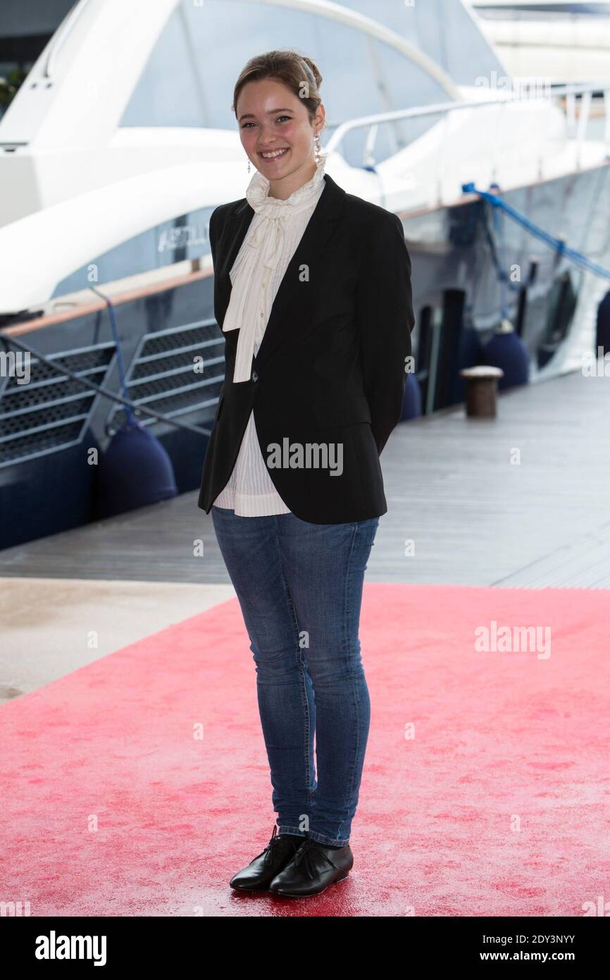 Marianne Fortier of Le berceau des anges posing at a photocall part of ...