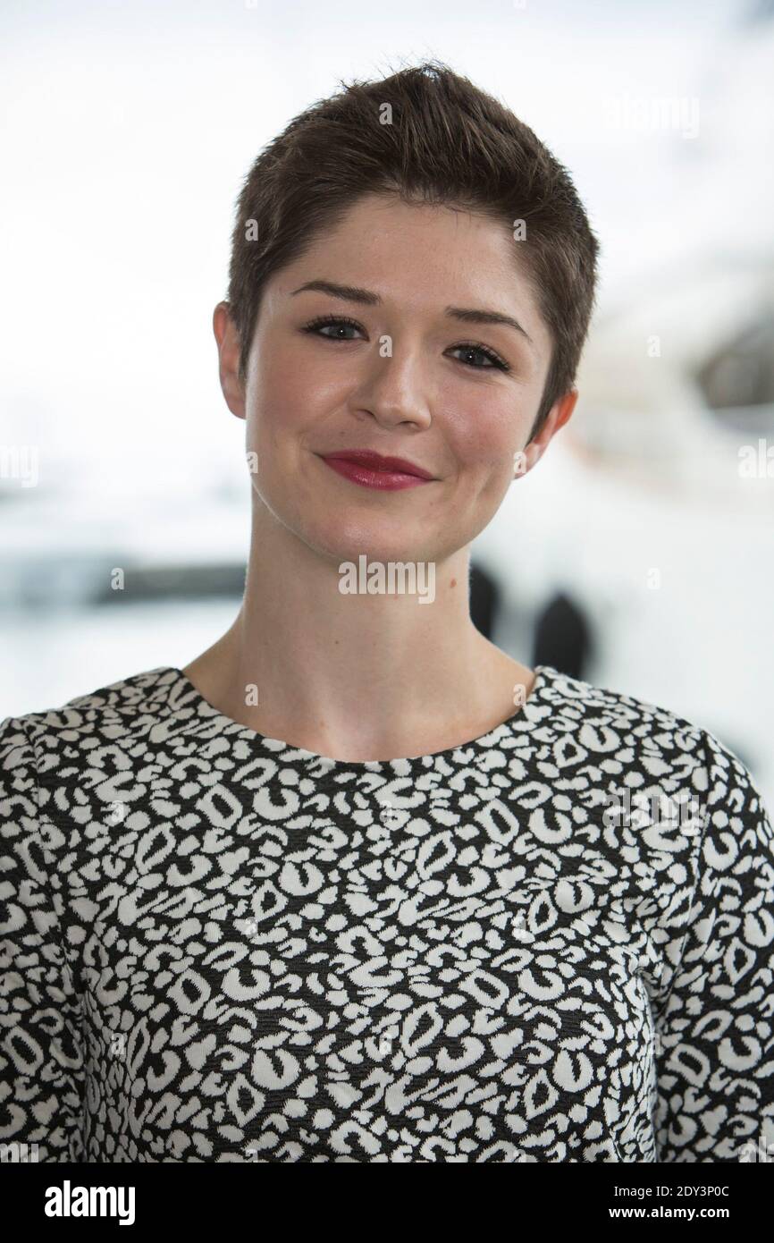 Michelle Alexander of Darknet posing at a photocall part of the MIPCOM ...