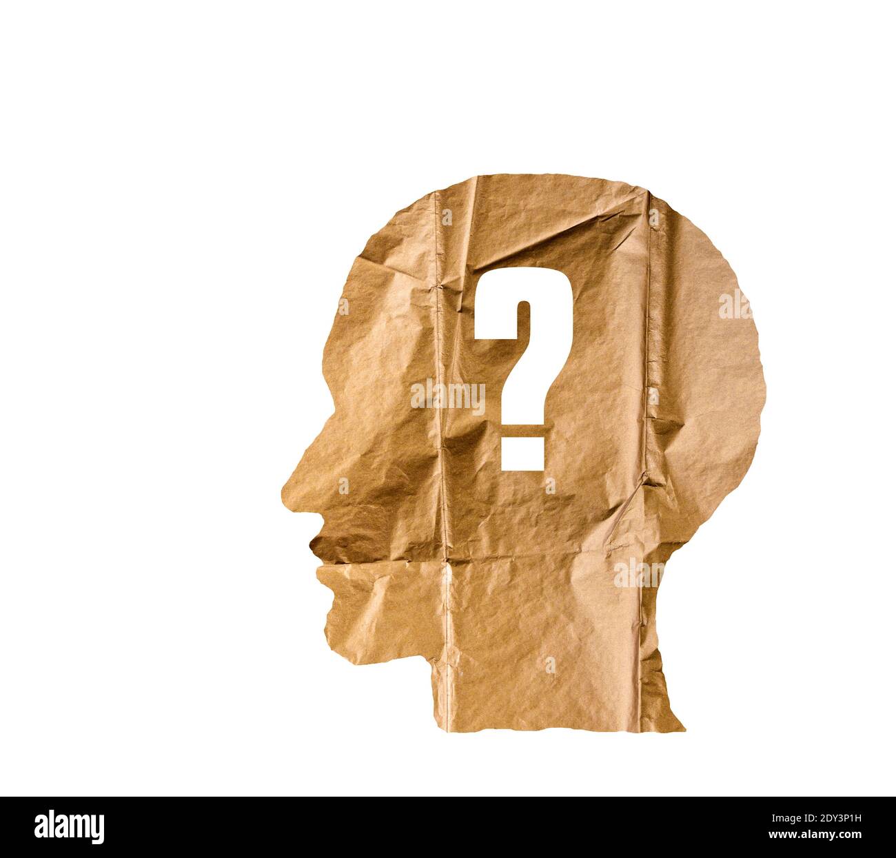 Human and question mark Cut Out Stock Images & Pictures - Alamy