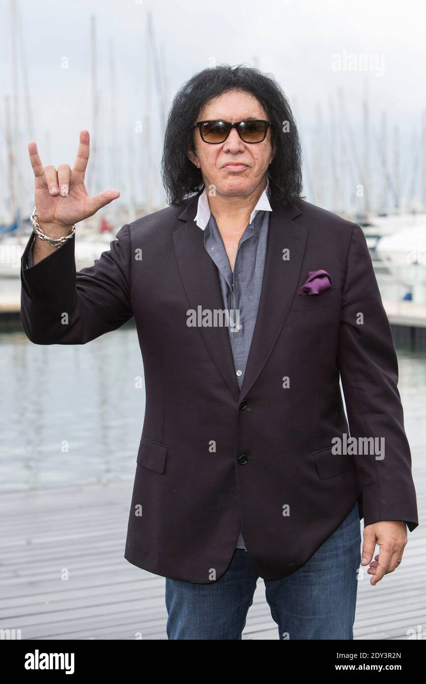 Gene Simmons posing at the photocall for MIPCOM of Cannes, Cannes ...