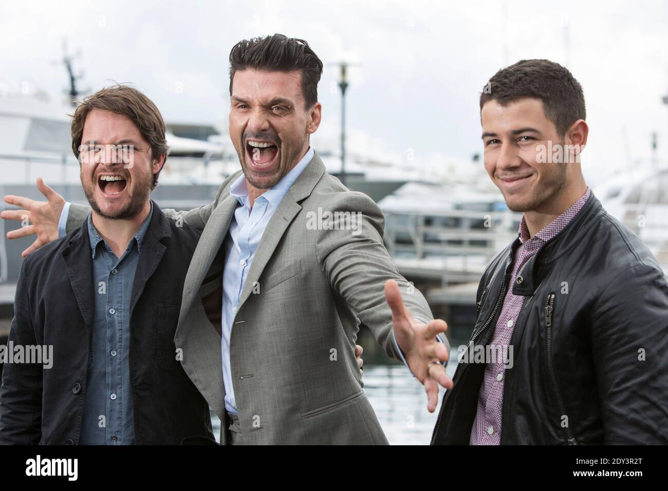 Frank Grillo, Nick Jonas, Byron Balasco of "Kingdom" posing at the ...