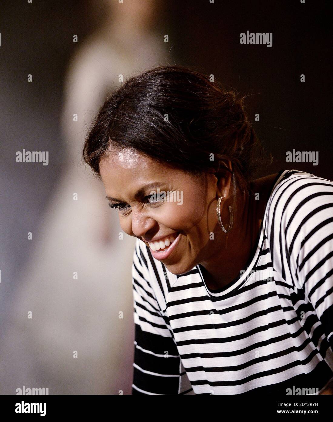 First Lady Michelle Obama is joined by school children and chefs for ...