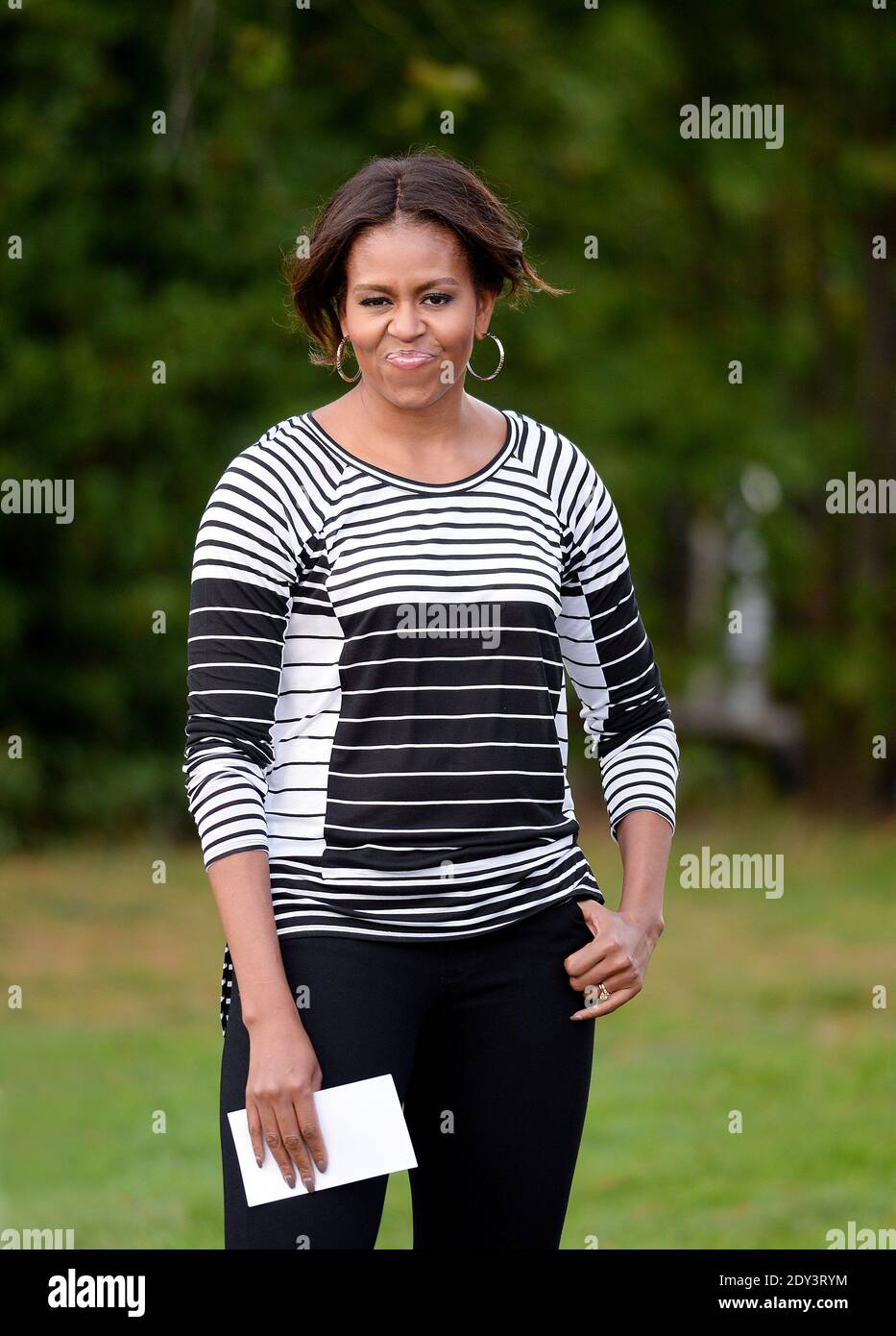 First Lady Michelle Obama is joined by school children and chefs for ...