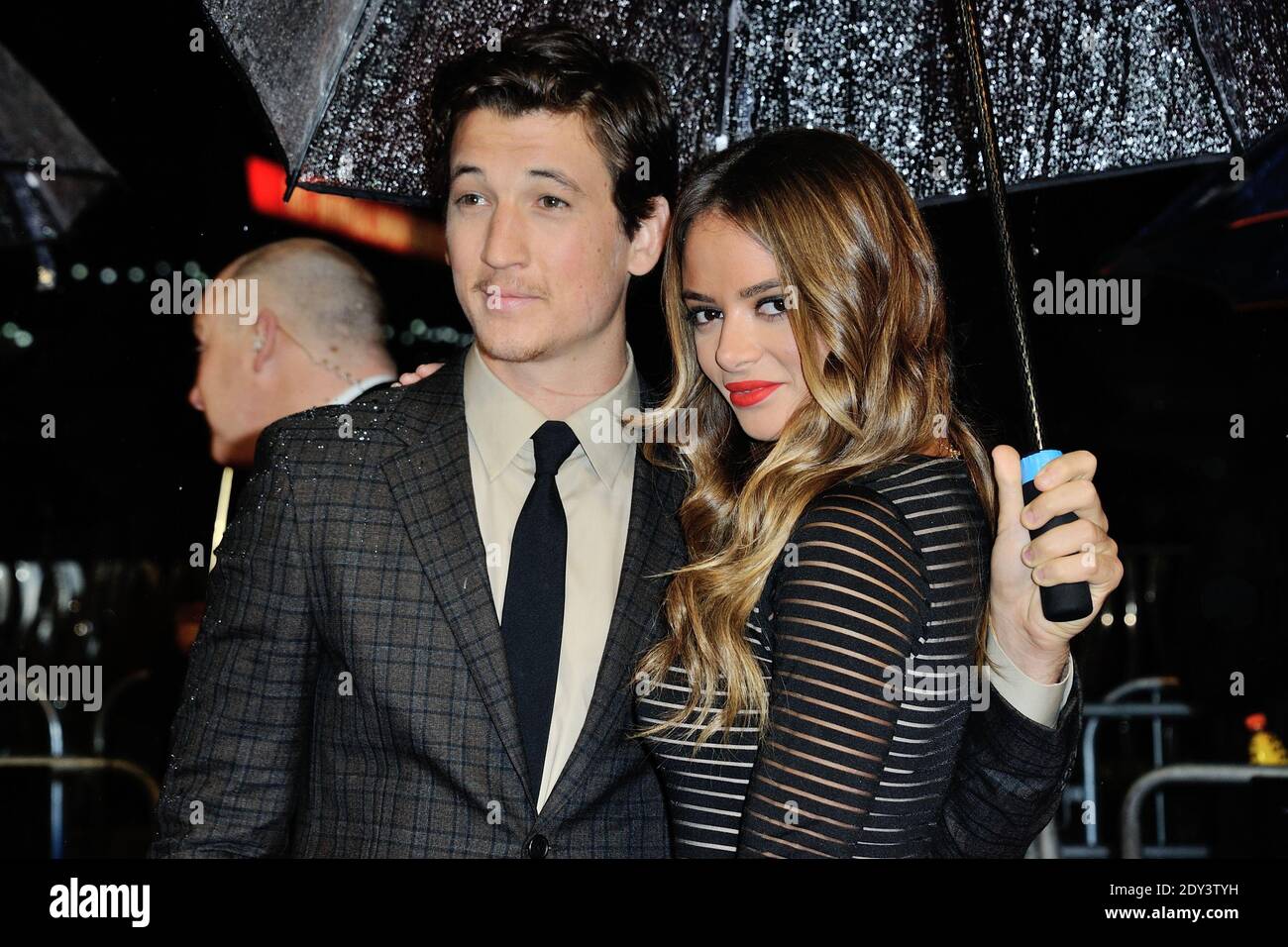 Miles Teller and his girlfriend Keleigh Sperry attending the Whiplash ...