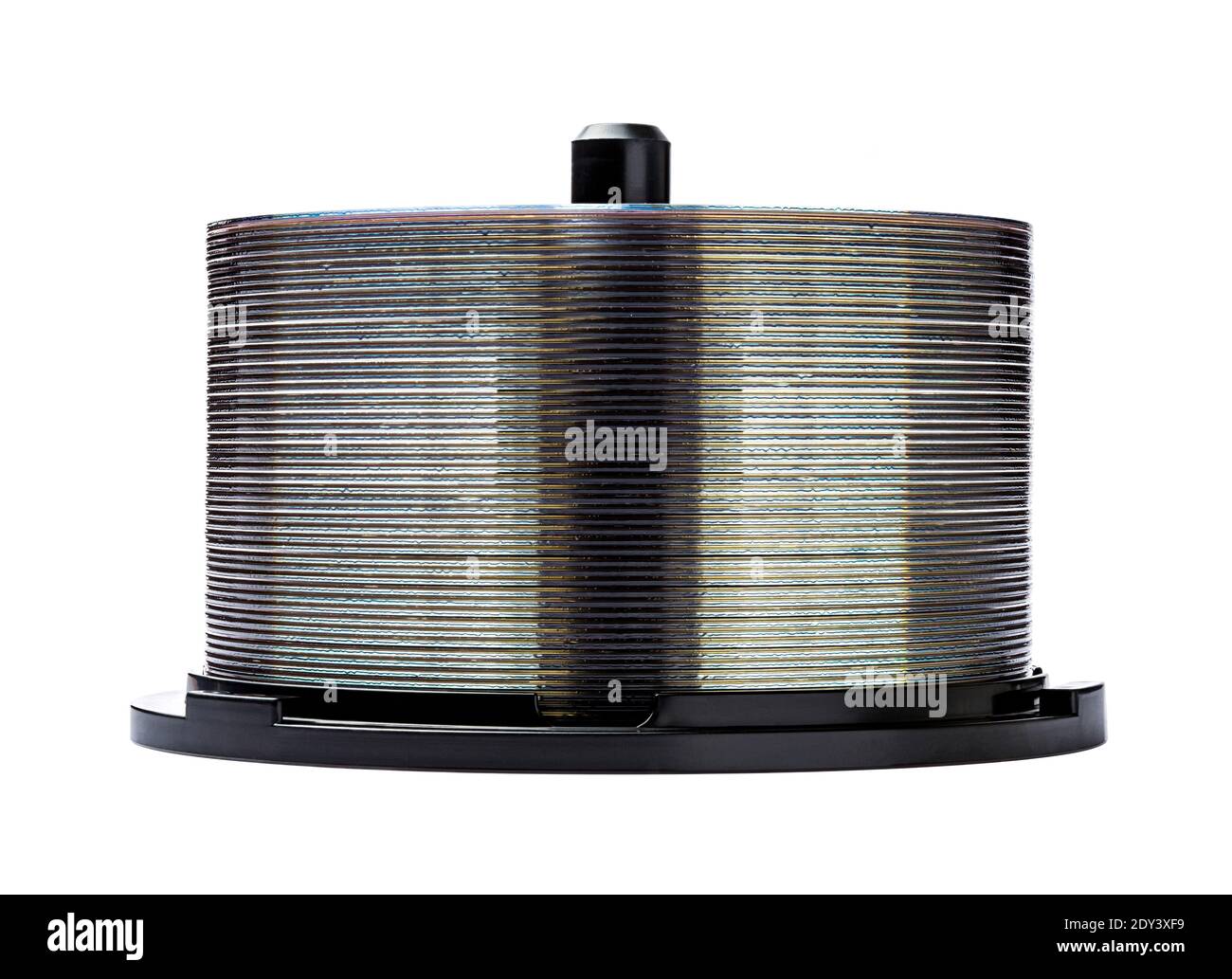 Close-up Of Stacked Compact Discs Over White Background Stock Photo - Alamy