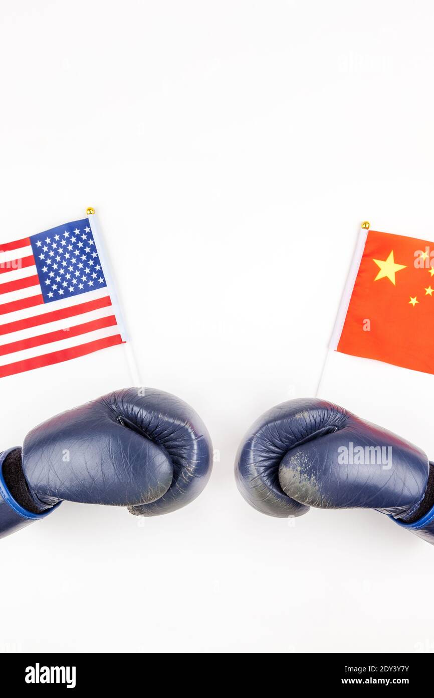 Boxing gloves with flags hi-res stock photography and images - Alamy