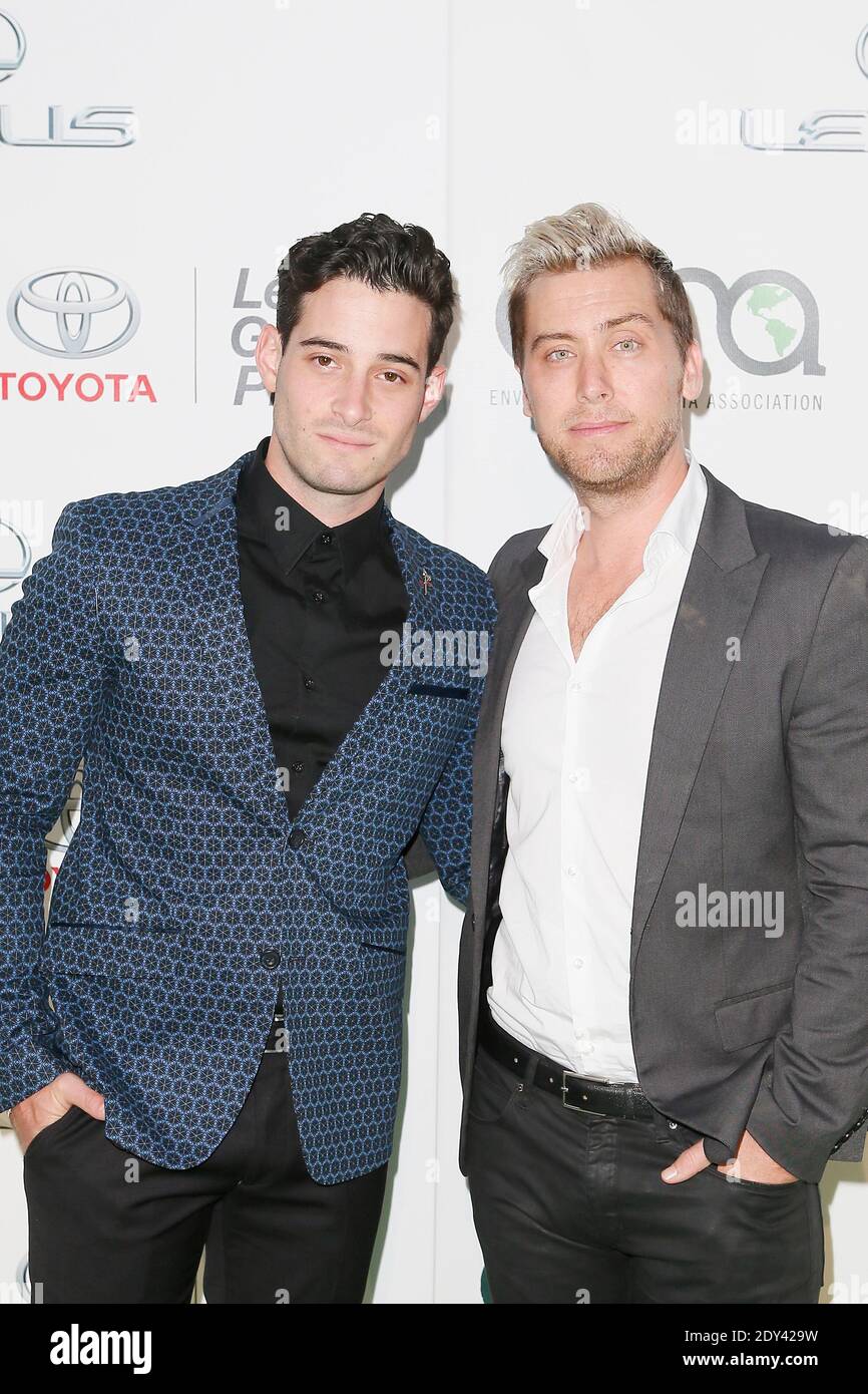 Lance Bass (right) and actor Michael Turchin attend the Environmental ...