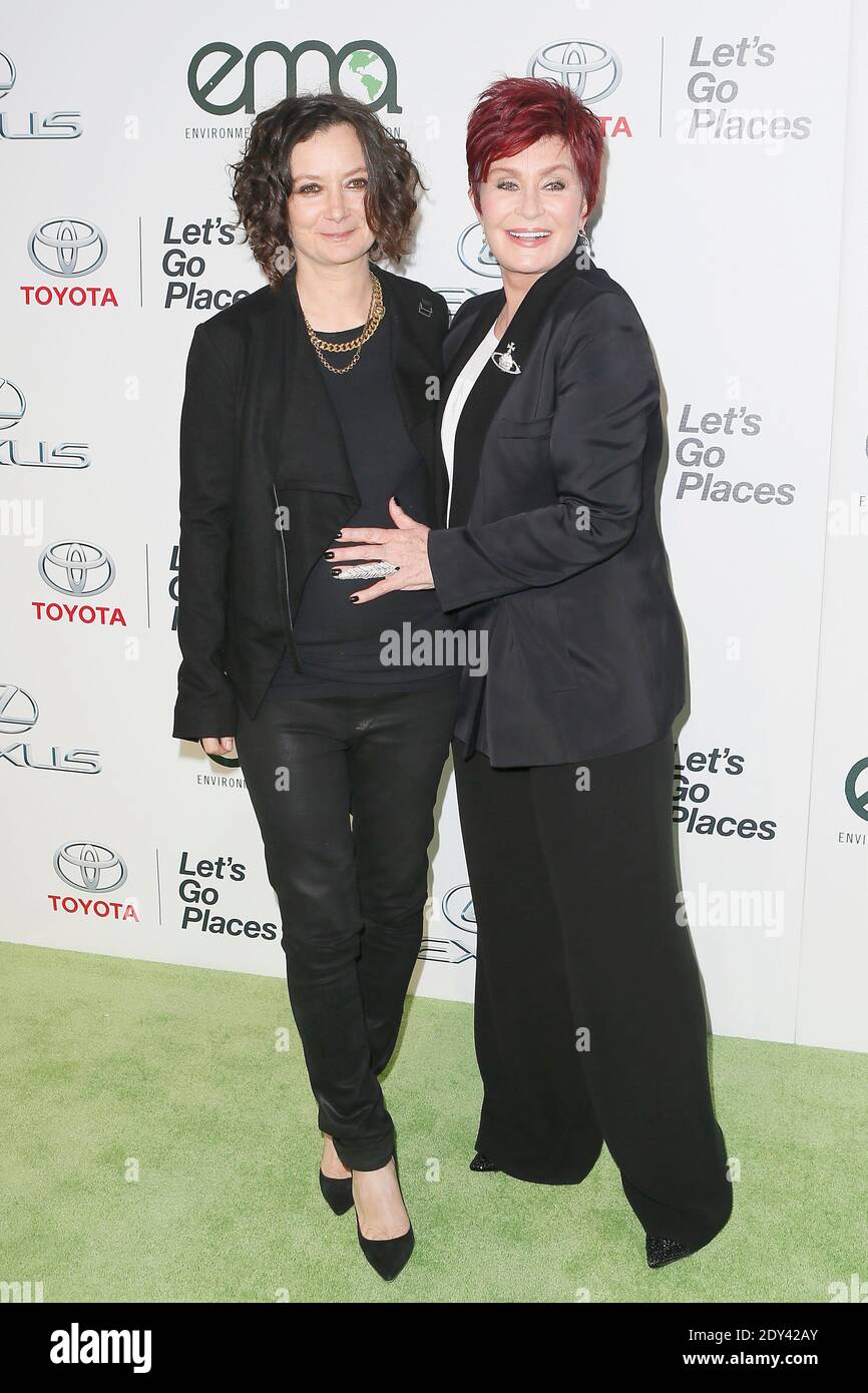 Sara Gilbert and Sharon Osbourne attend the Environmental Media Awards ...