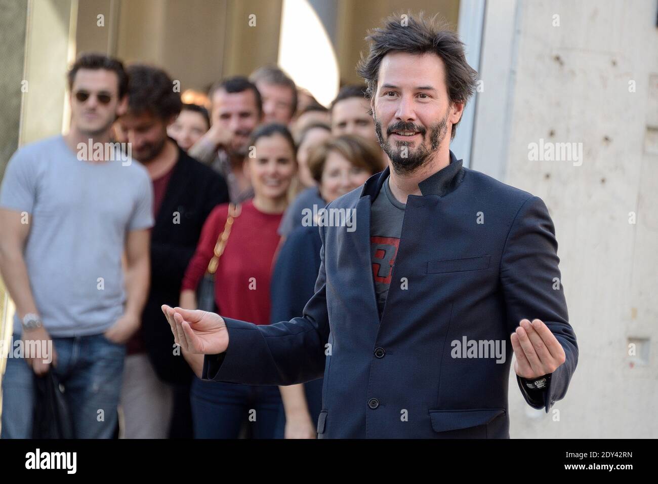 Keanu Reeves attending the re-production of the French black and white ...