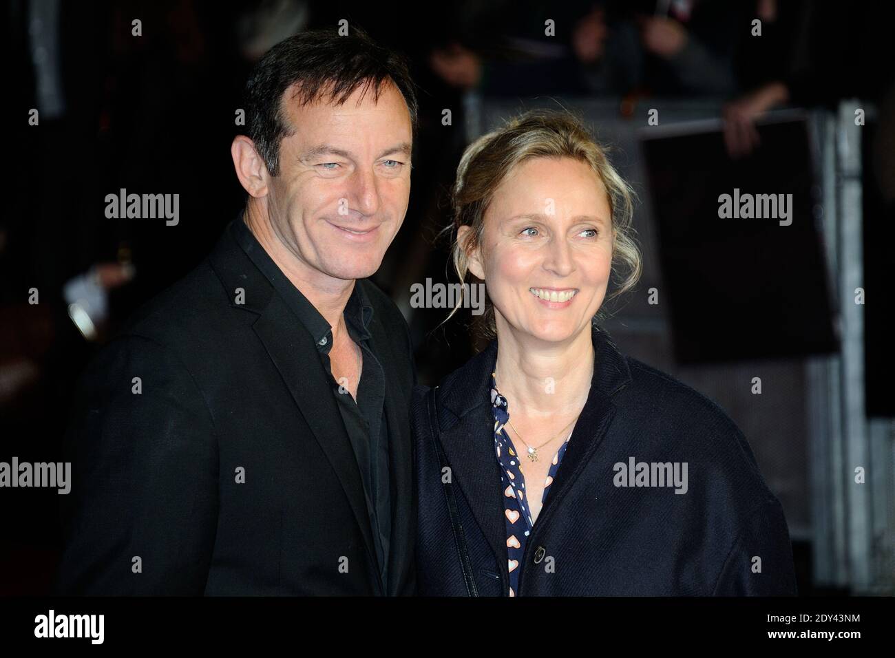 Jason Isaacs and wife attending the Fury Premiere and Closing Ceremony ...