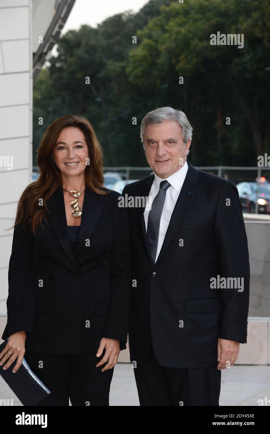 Sidney and Katia Toledano arriving at the Louis Vuitton art museum ...
