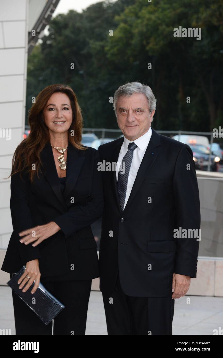 Sidney and Katia Toledano arriving at the Louis Vuitton art museum ...