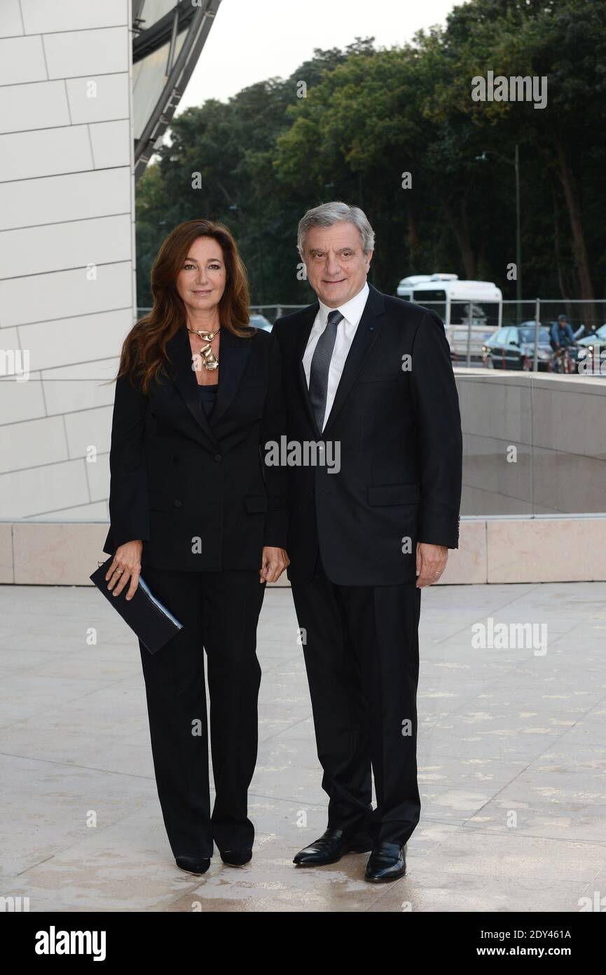 Sidney and Katia Toledano arriving at the Louis Vuitton art museum ...