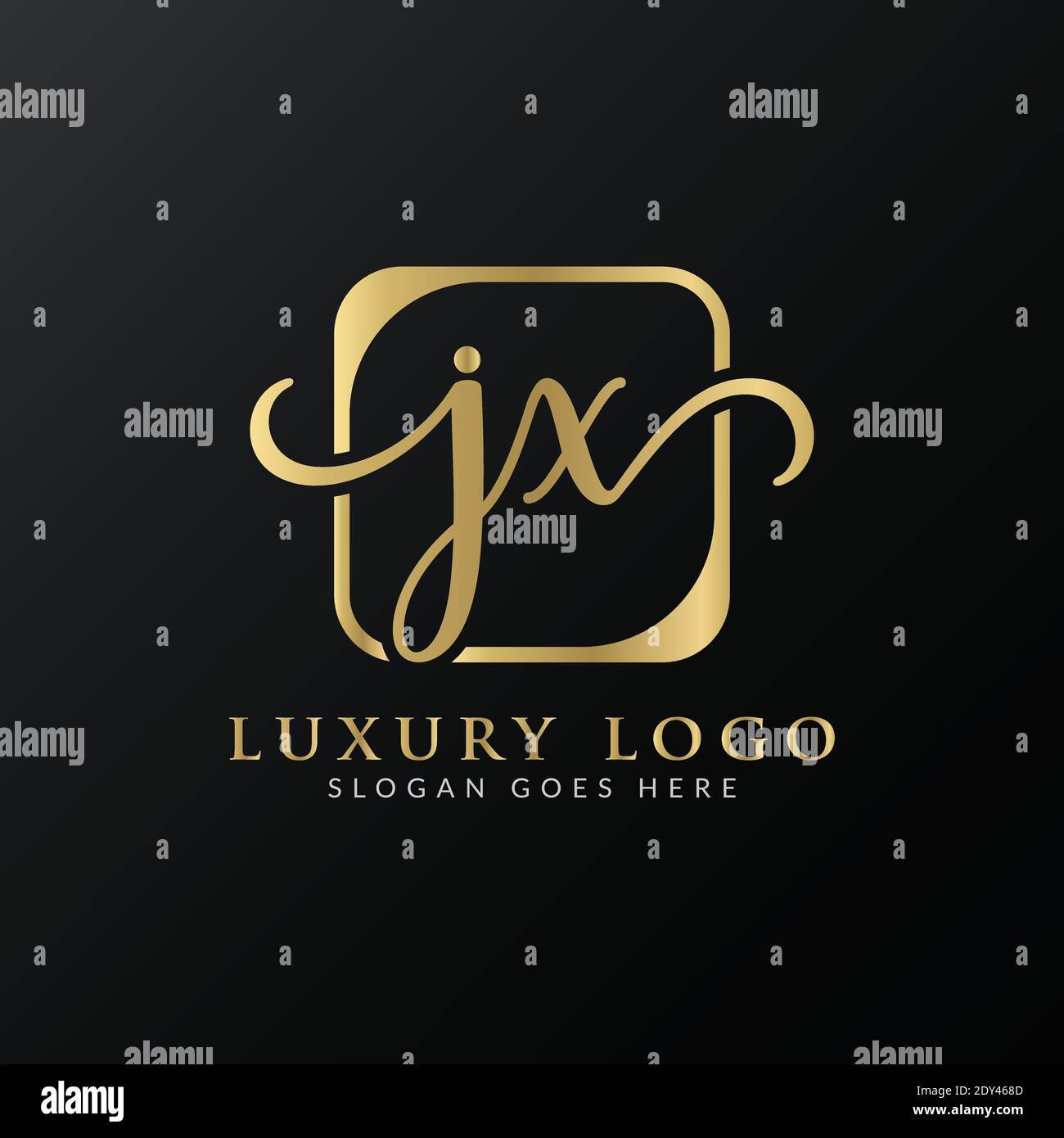 Creative letter JX Logo Design Vector Template. Initial Luxury Letter ... Creative letter JX Logo Design Vector Template. Initial Luxury Letter ...