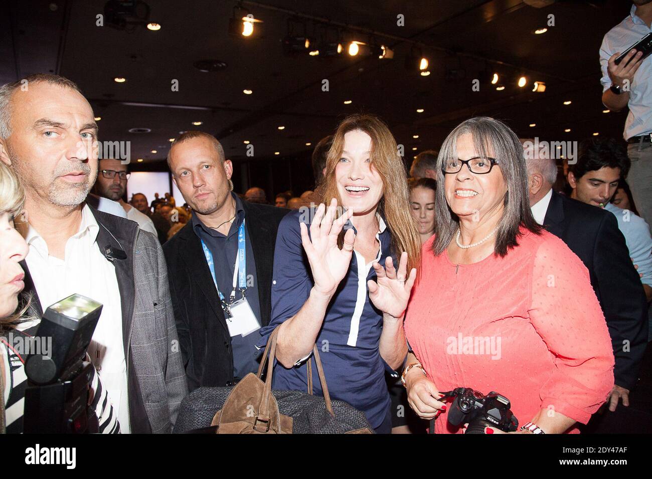 Former French first lady Carla Bruni supports her husband former French ...