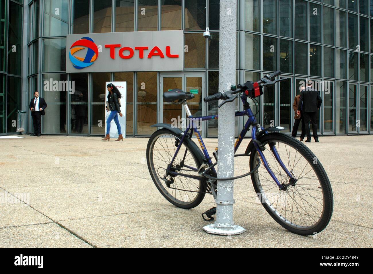 View of Total Tower headquarters of Total in La Defense, Paris, France ...