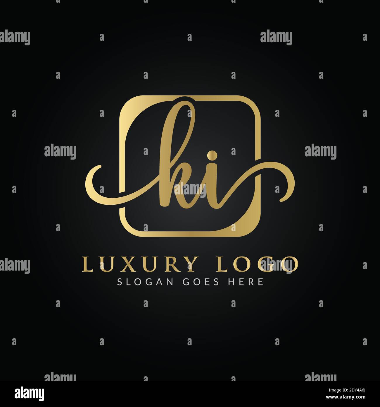 Linked Letter KI Logo Design vector Template. Creative Abstract KI ...