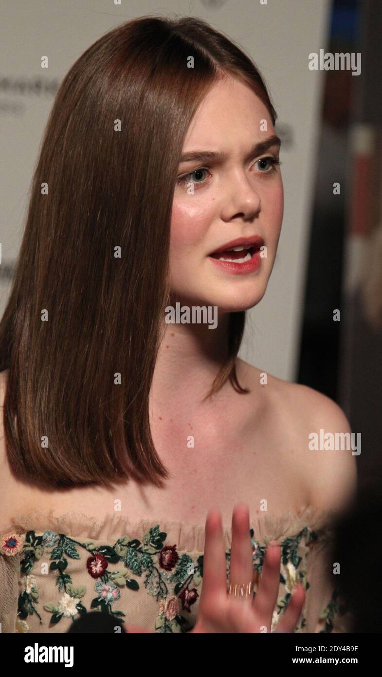 Elle Fanning at the premiere of Low Down at the Arclight Theatre ...