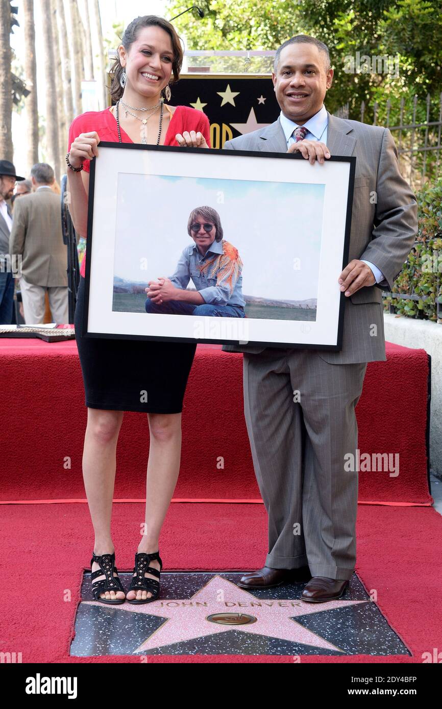Jesse Belle Denver and Zachary Denver attend the ceremony honoring ...