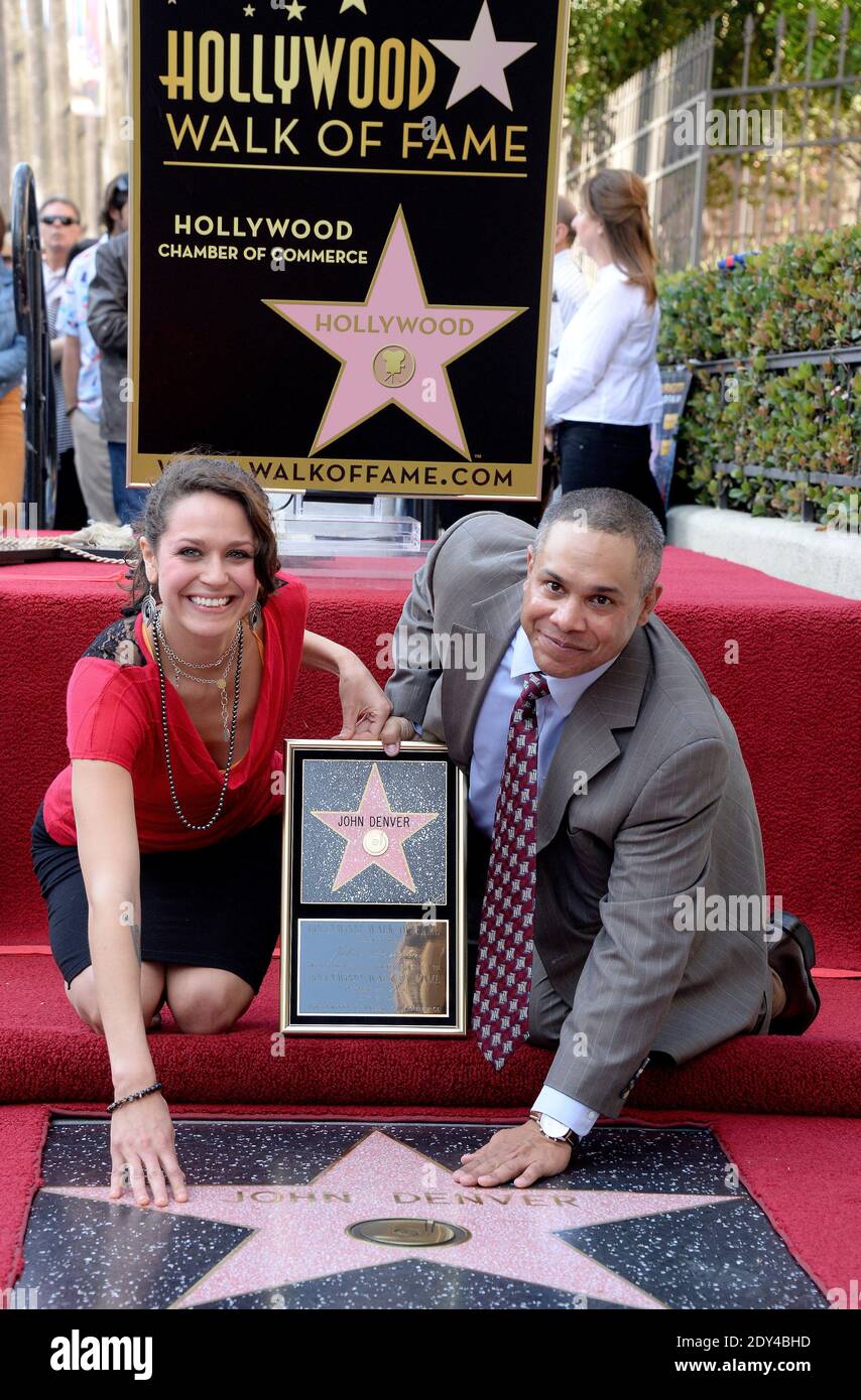 Jesse Belle Denver and Zachary Denver attend the ceremony honoring ...