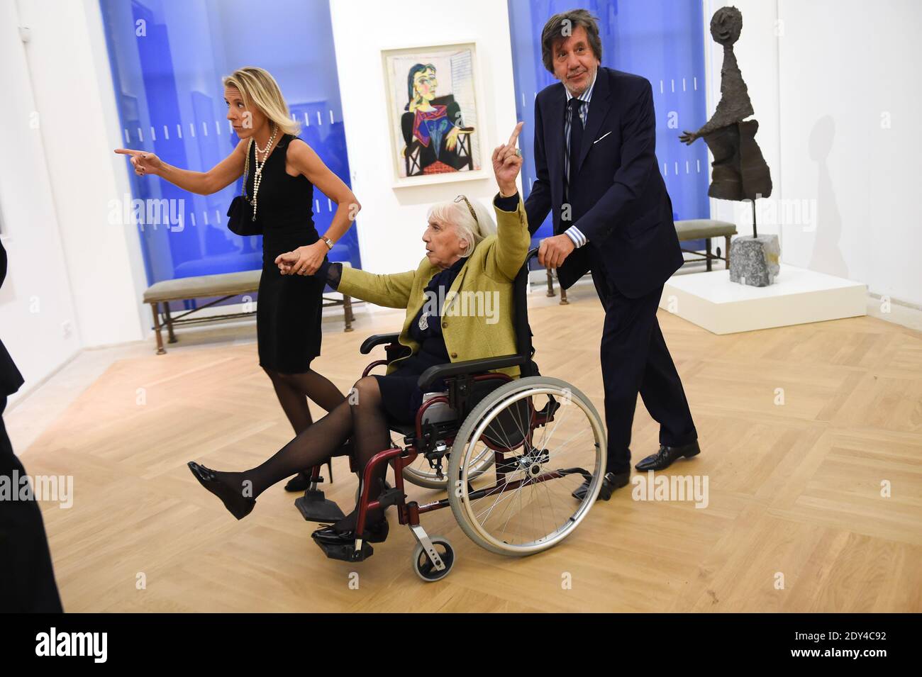 Maya Widmaier-Picasso, daughter of Pablo Picasso attends the reopening ...