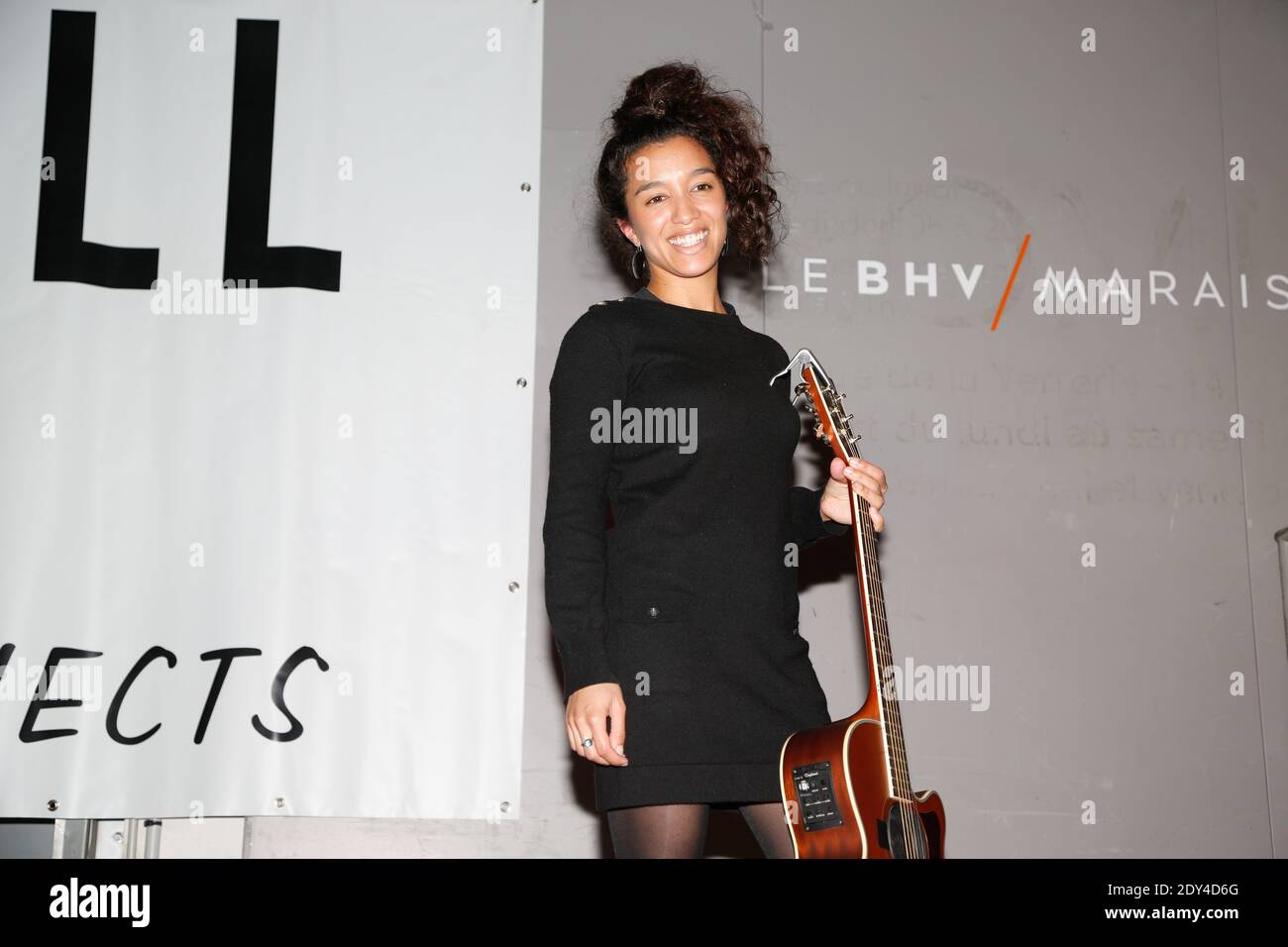 Jacinthe, singer, during the concert organised by BHV Marais and Equal ...