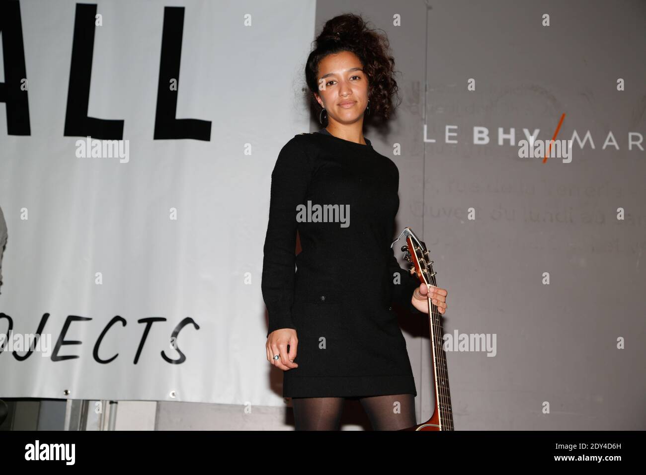 Jacinthe, singer, during the concert organised by BHV Marais and Equal ...