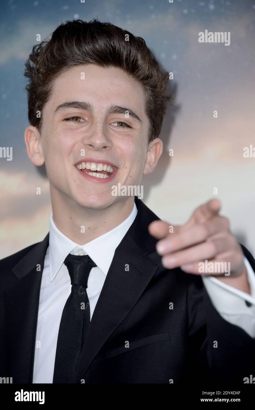 Timothee Chalamet attends the premiere of Paramount Pictures ...