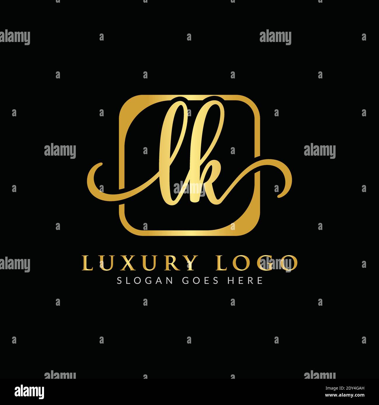 Letter lk logo hi-res stock photography and images - Alamy