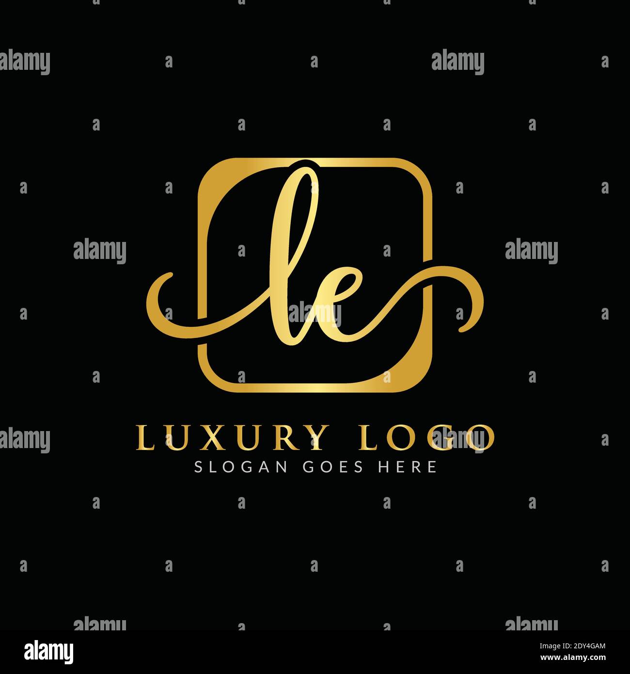 Initial LE letter Logo Design vector Template. Luxury Letter LE logo ... Initial LE letter Logo Design vector Template. Luxury Letter LE logo ...