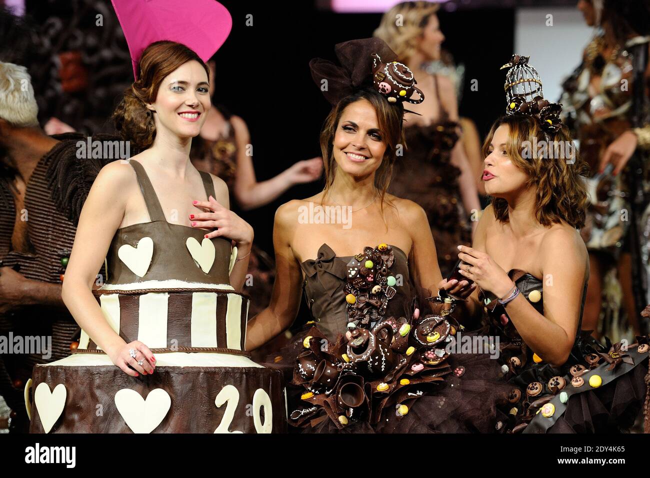 Sandra Lou, Cali Morales and Severine Ferrer attending the 20th Salon ...