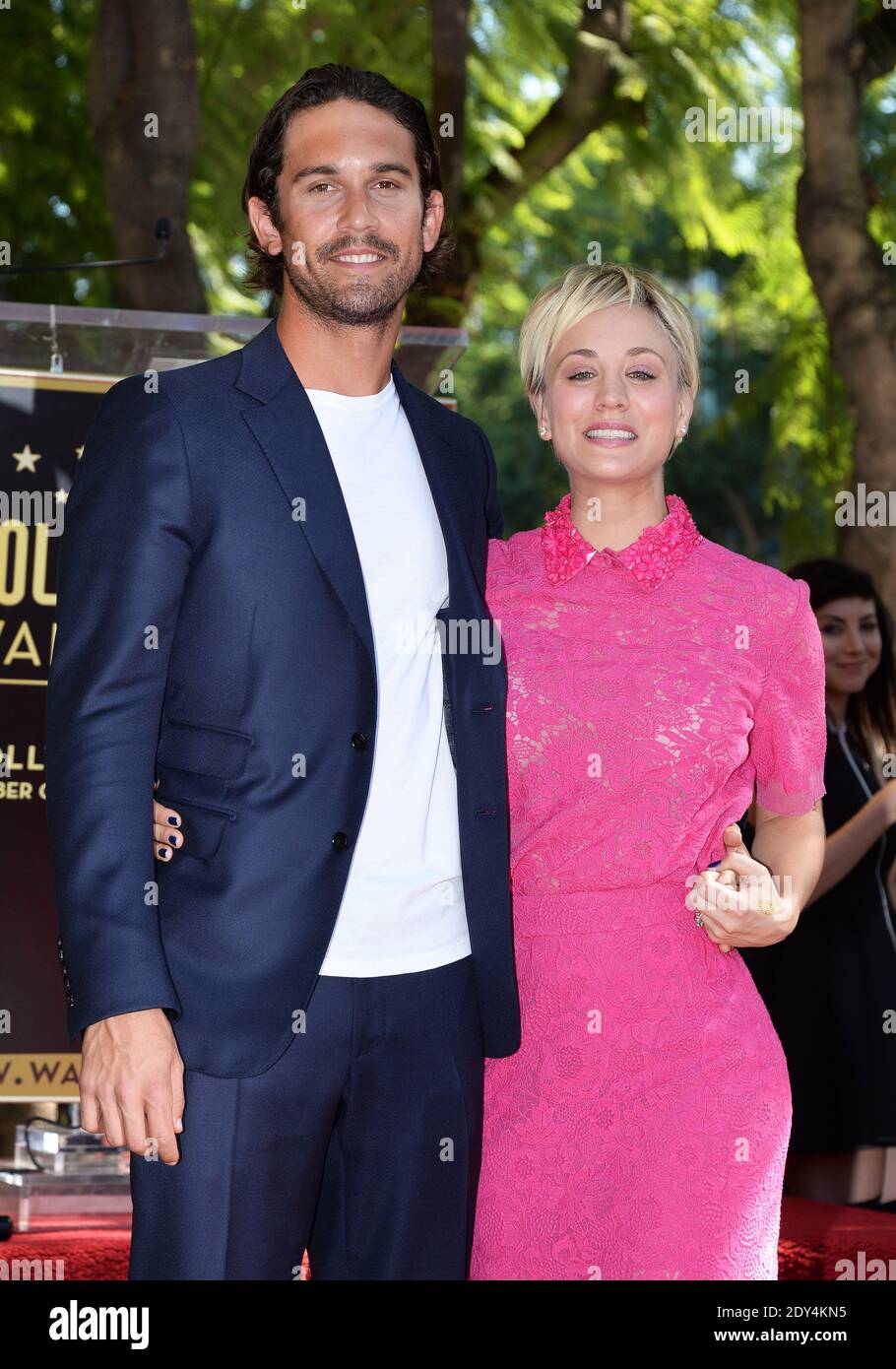 Ryan Sweeting attends the ceremony honoring his wife Kaley Cuoco with a ...
